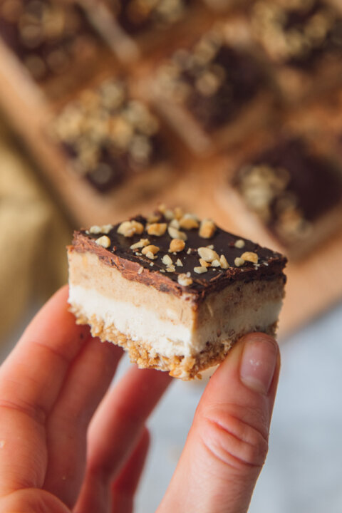 Raw Snickers Slice (Vegan + Gluten-Free)